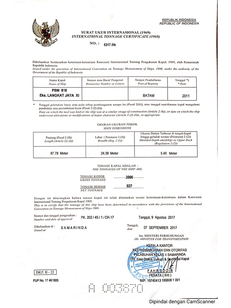 Surat Ukur PBM 818 | PDF