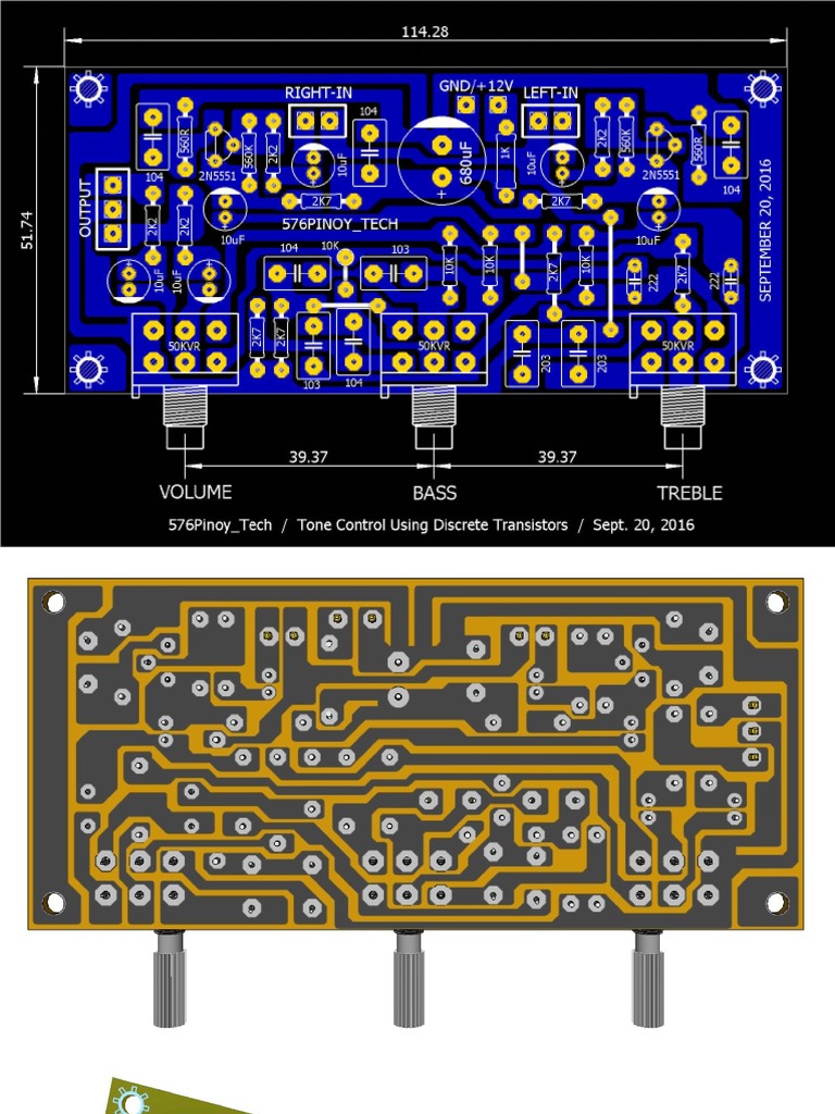 Tone Control Circuit with Transistors | PDF | Electronic Engineering ...