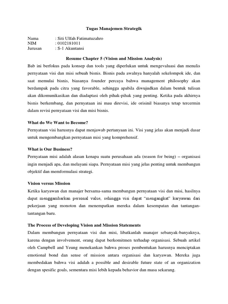 Resume Chapter 5 | PDF