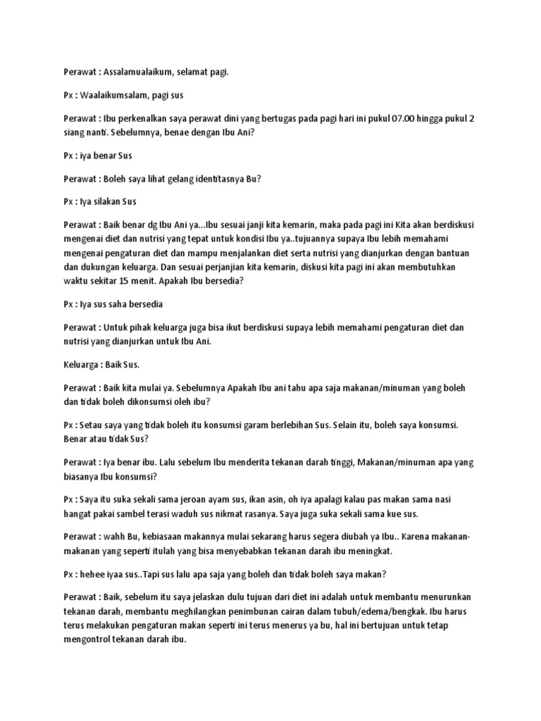 Skenario IPE Nutrisi Dan Diet | PDF | Kesehatan Holistik | Gaya Hidup