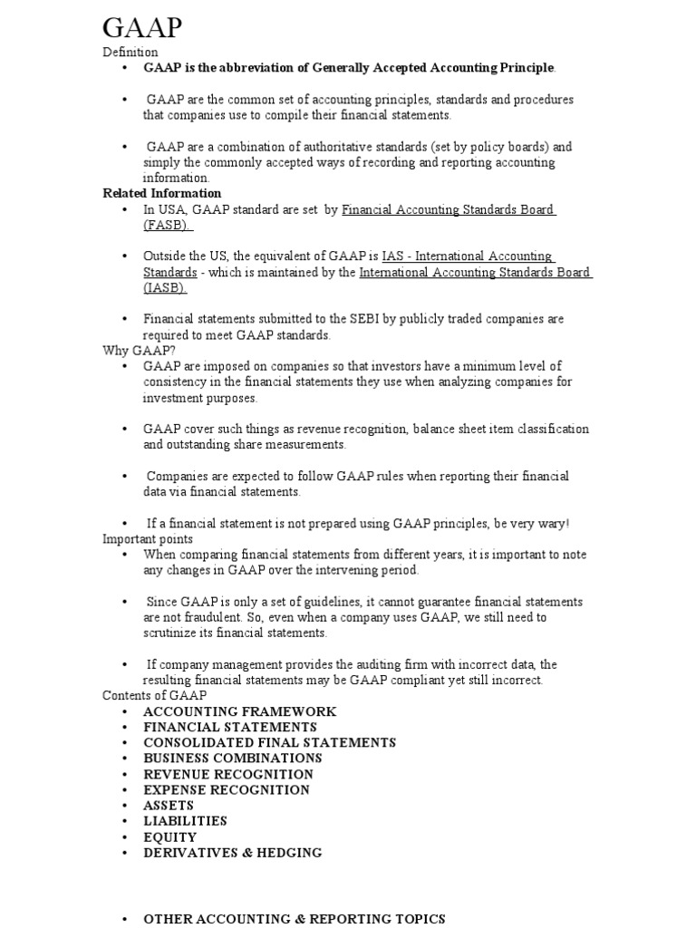 GAAP | PDF
