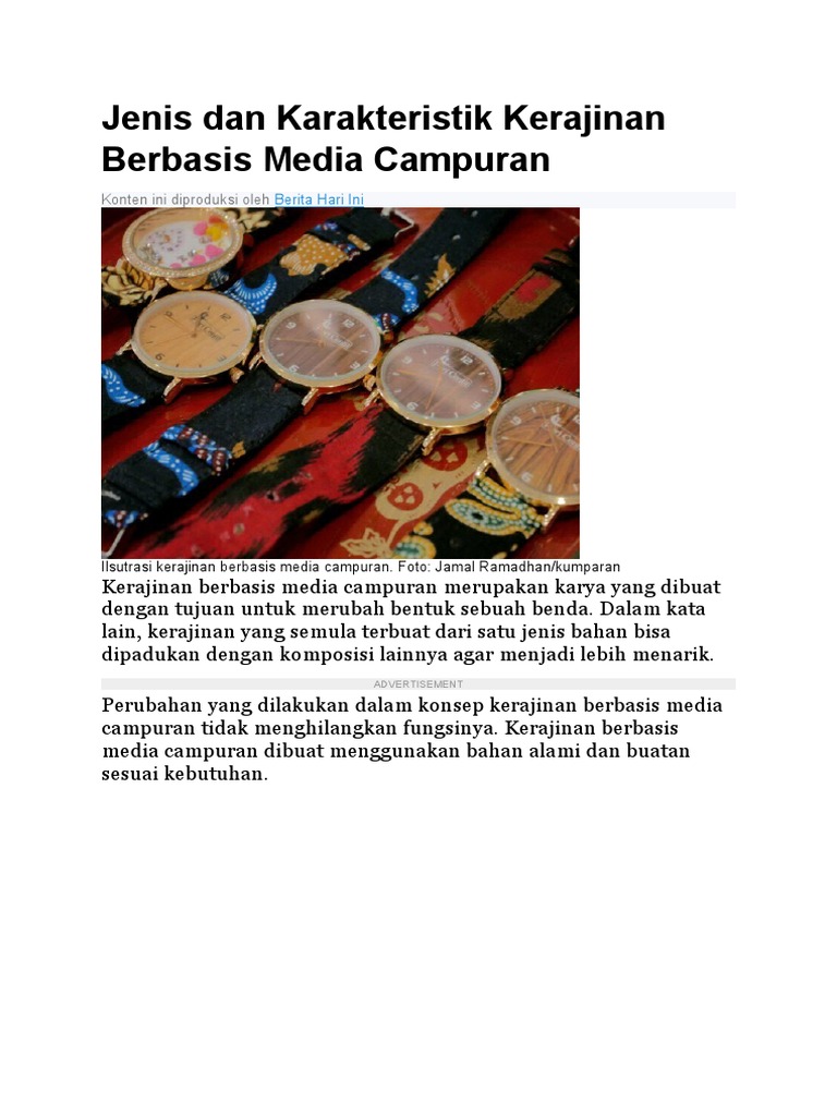 Jenis Dan Karakteristik Kerajinan Berbasis Media Campuran Gyll Prakarya ... Jenis Dan Karakteristik Kerajinan Berbasis Media Campuran Gyll Prakarya ...