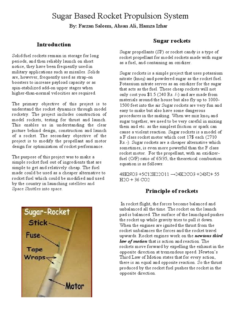 Sugar Rocket Reaches New Heights | PDF | Rocket | Rocket Propellant
