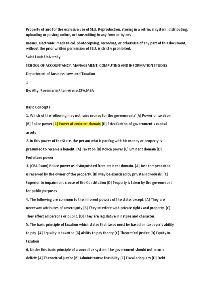 Tac | PDF | Eminent Domain | Taxes
