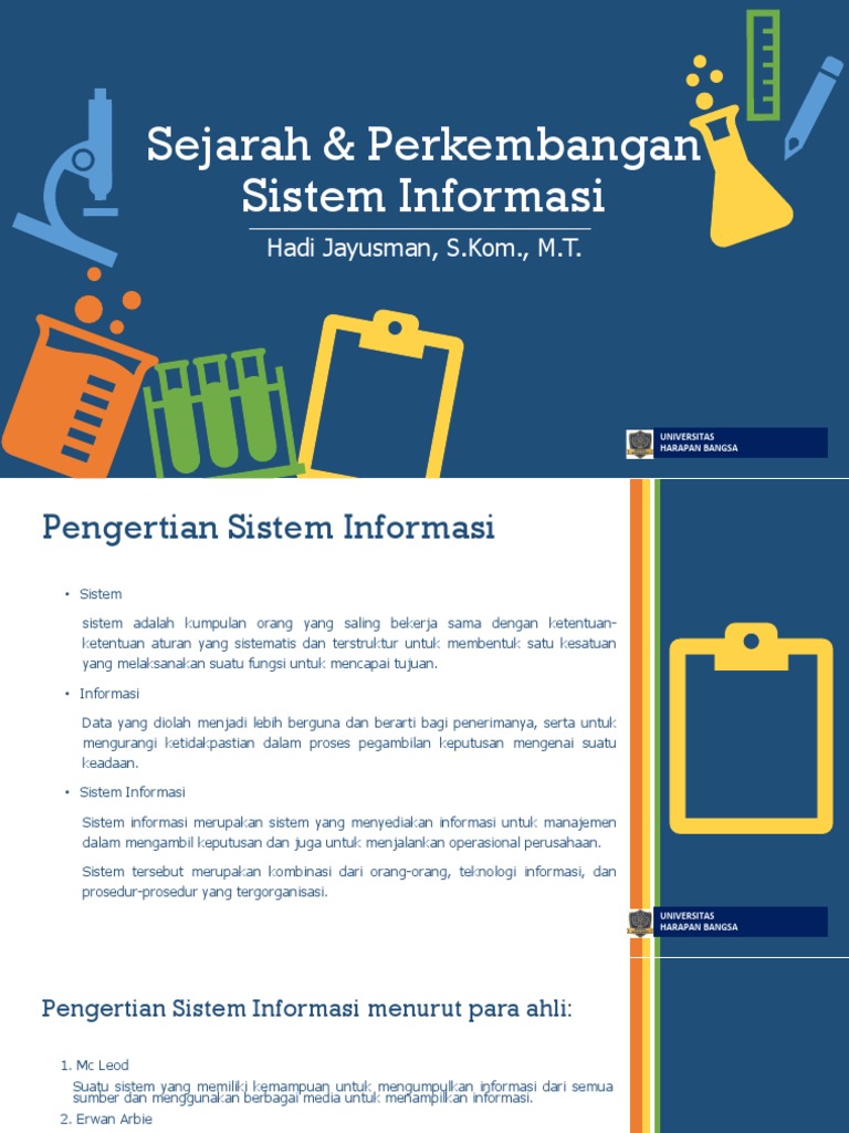 Sejarah Dan Perkembangan Sistem Informasi | PDF Sejarah Dan Perkembangan Sistem Informasi | PDF