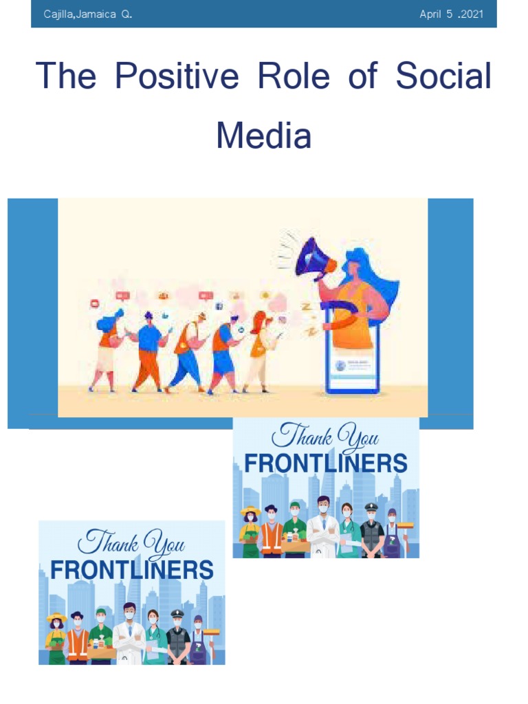 The Positive Role of Social Media | PDF