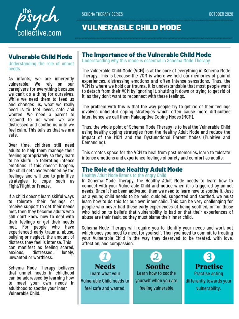 The Importance of The Vulnerable Child Mode Vulnerable Child Mode | PDF ...
