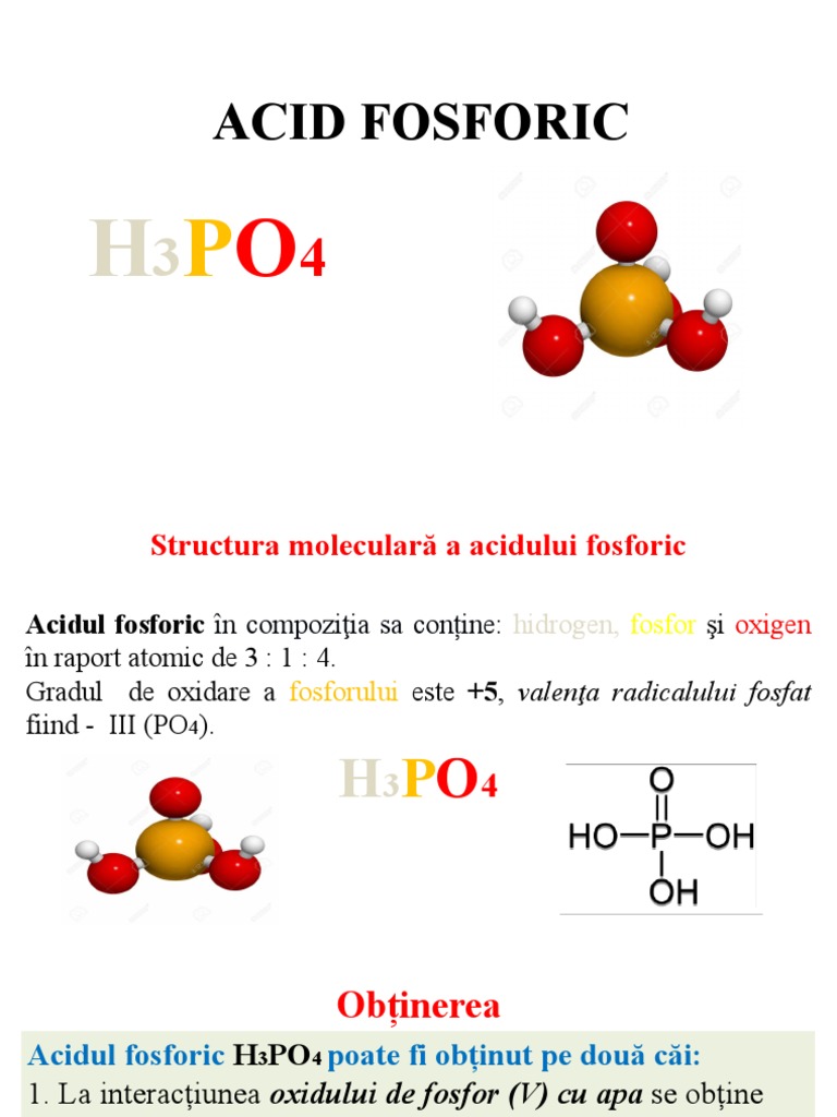 Acidul - Fosforic Cl. 9 | PDF