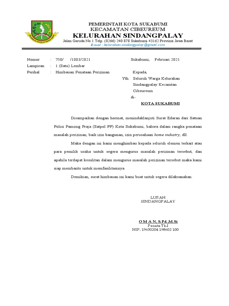 Surat Himbauan | PDF