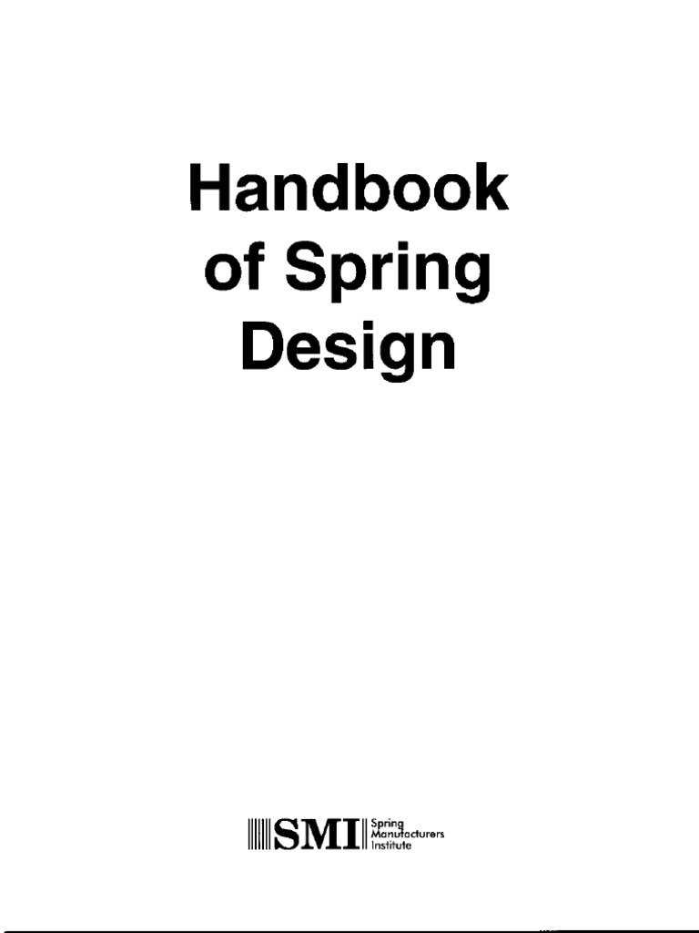 Handbook of Spring Design Part 1 | PDF | Young's Modulus | Stress ...