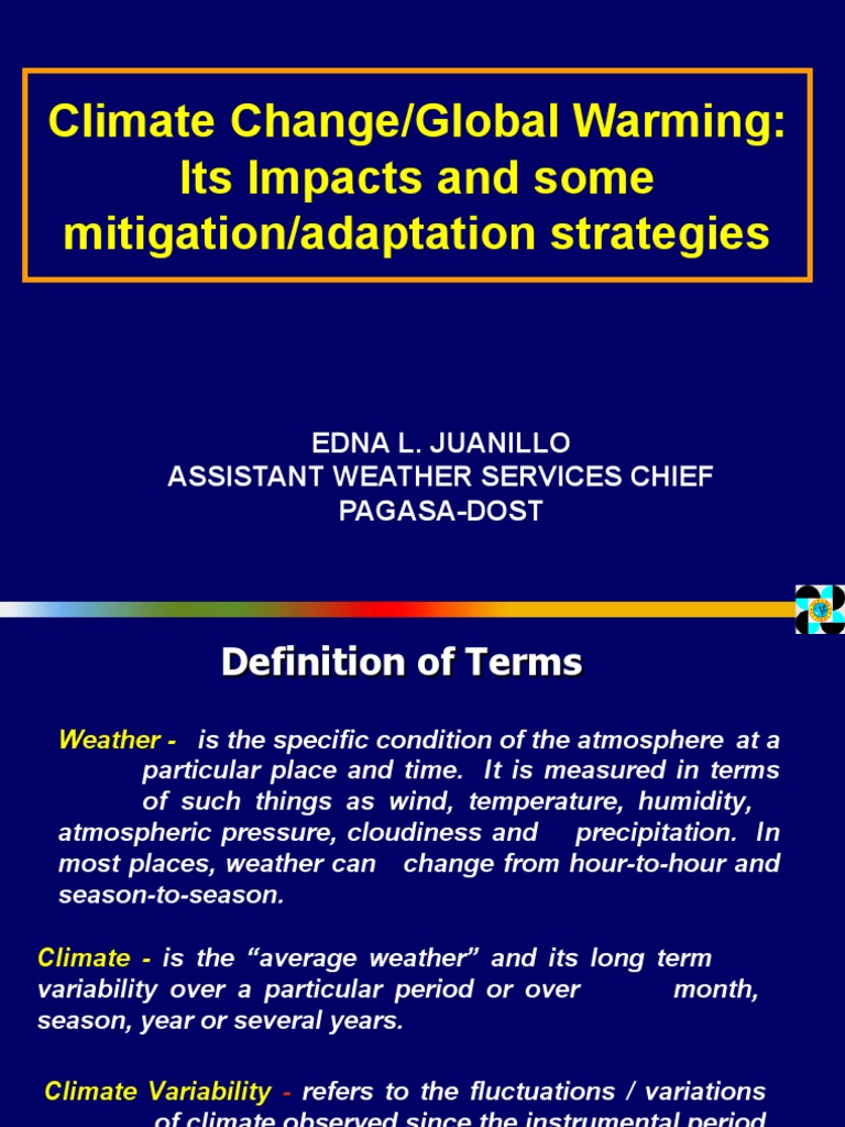 Climate Change Global Warming Its Impacts And Some Mitigation