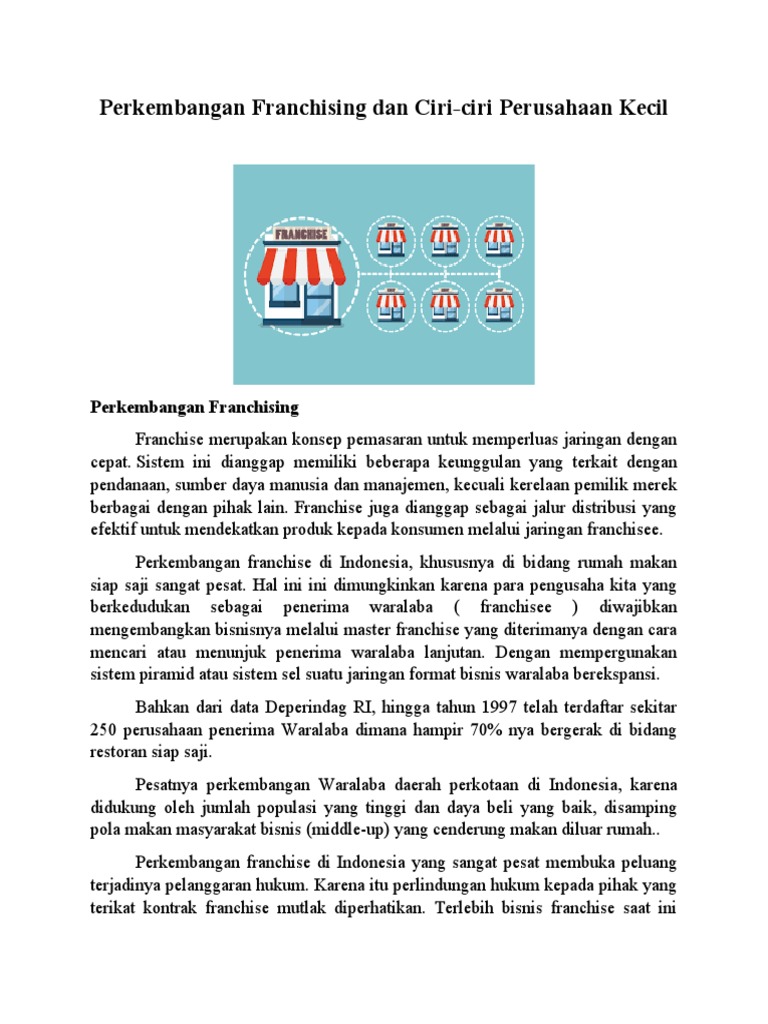 Perkembangan Franchising | PDF