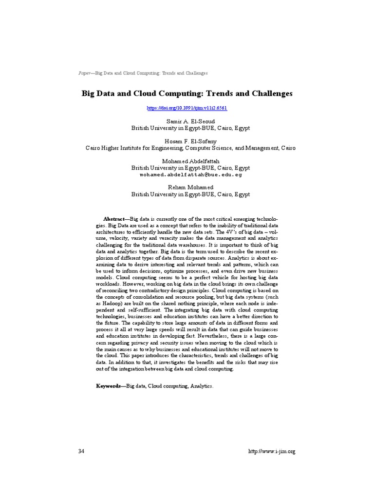 Big Data Dan Cloud Computing | PDF | Apache Hadoop | Cloud Computing