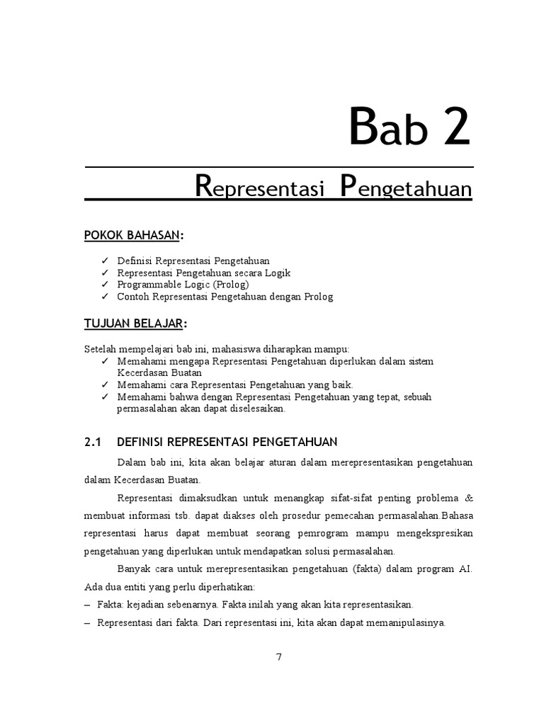 Modul 6 Tambahan Representasi Pengetahuan-Dikonversi | PDF | Metode & Bahan Ajar