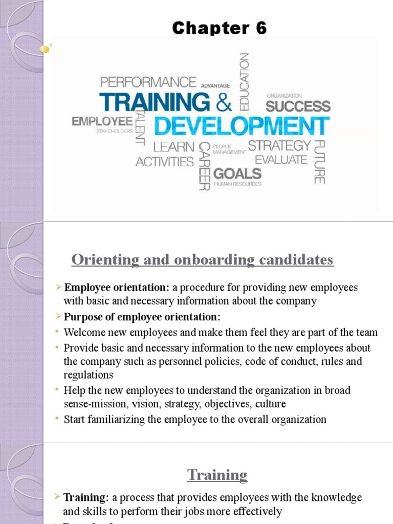 Chapter 6 Training and Development | PDF | Employment | Learning