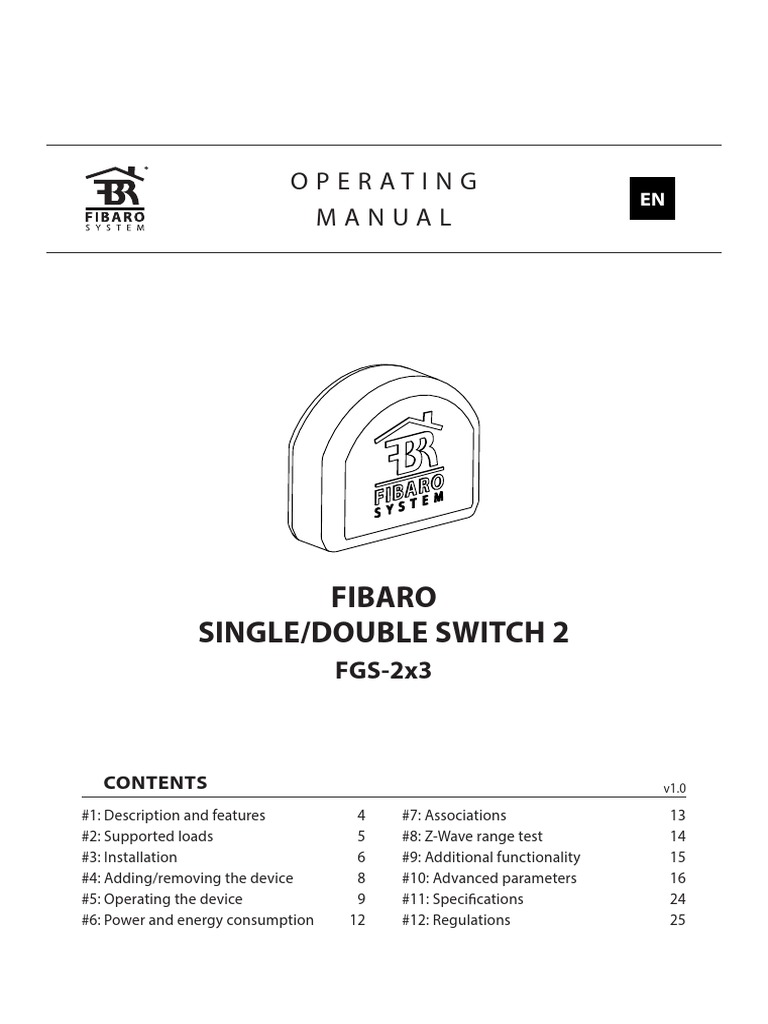 Operating Manual for the FIBARO Single/Double Switch 2 - A ...