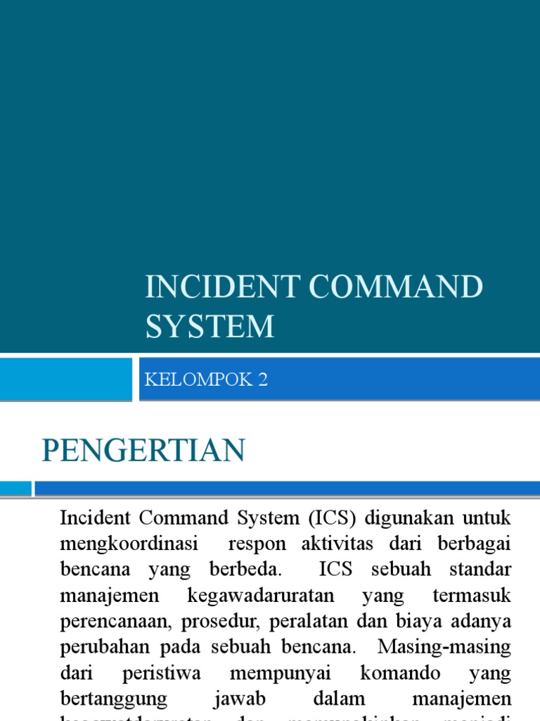 Incident Command System | PDF