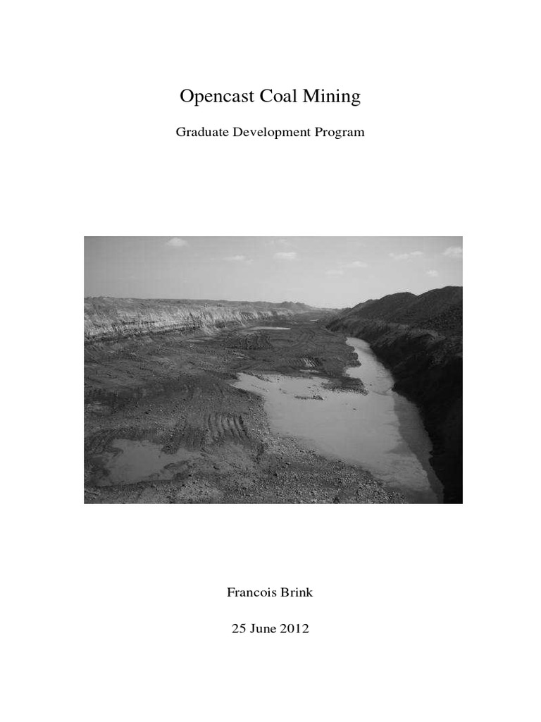Opencast Coal Mining Overview Guide | PDF | Coal Mining | Mining