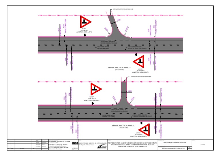 W 107 Side Road Junction Sign (Left) : Minor Junction Type - I | PDF ...