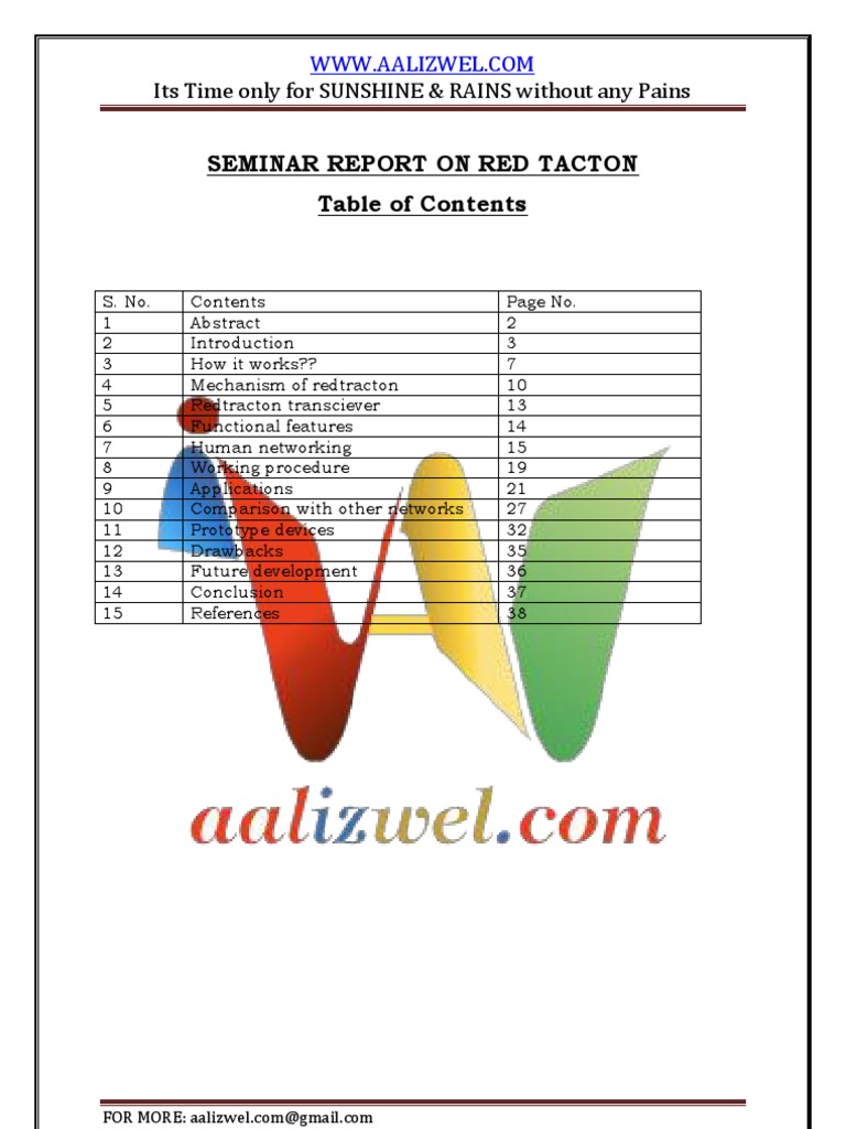 RedTacton: Human Area Networking Explained | PDF | Telecommunication ...