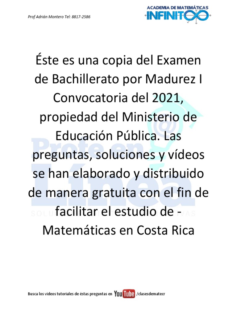 Examen BXM Abril 2021 | PDF | Prueba (evaluación) | Violencia