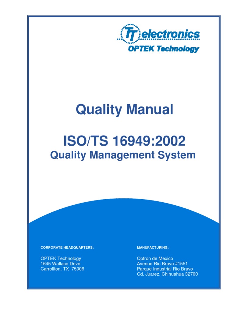 Quality Manual | PDF | Quality Management System | Quality Management