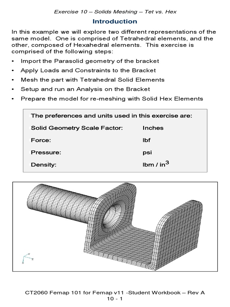 Exercise 11 - Tet vs Hex Meshing | Teaching Mathematics | Nature