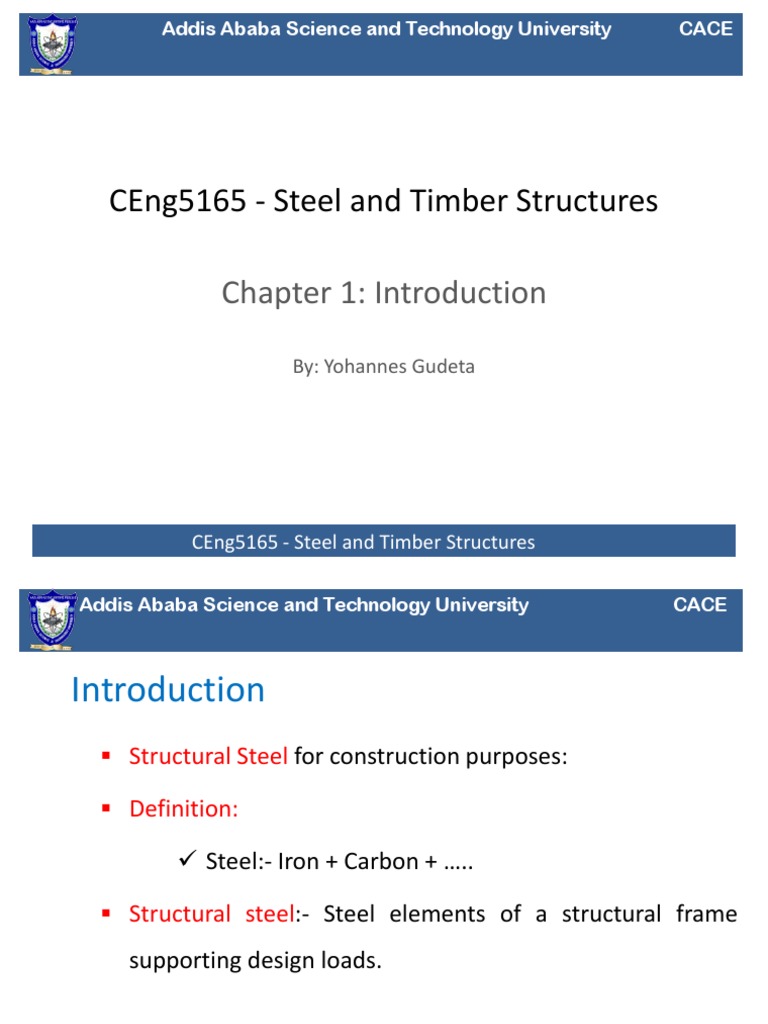 Chapter 1 Powerpoint - Steel Structures | PDF | Steel | Strength Of ...