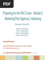 RAC Exam I Practice Questions | PDF | Food And Drug Administration ...