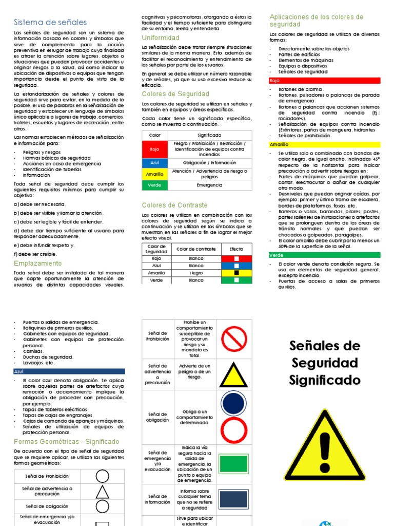 Charla Señales de Seguridad | PDF | Los símbolos | Color