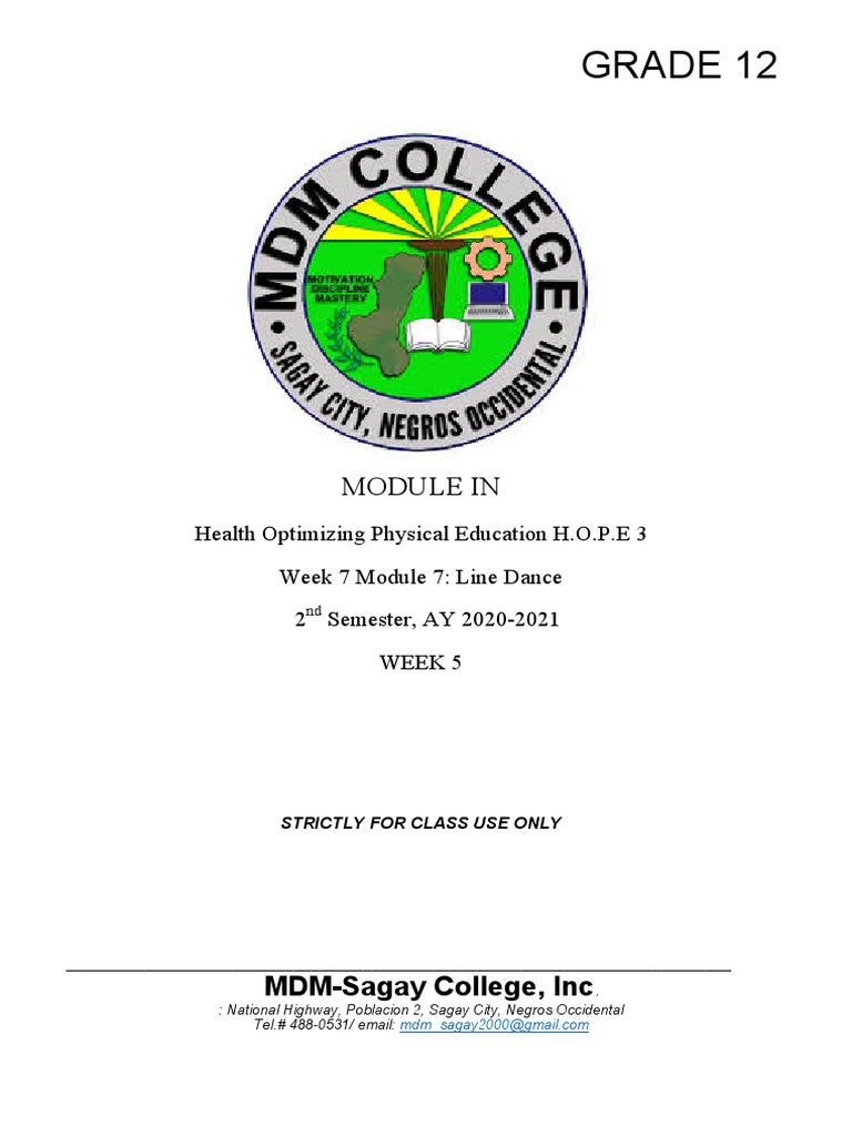 Grade 12: Module in | Download Free PDF | Social Dance | Dances