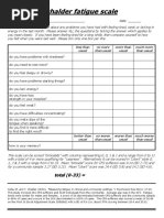 Fatigue Assessment Scale (FAS) | PDF