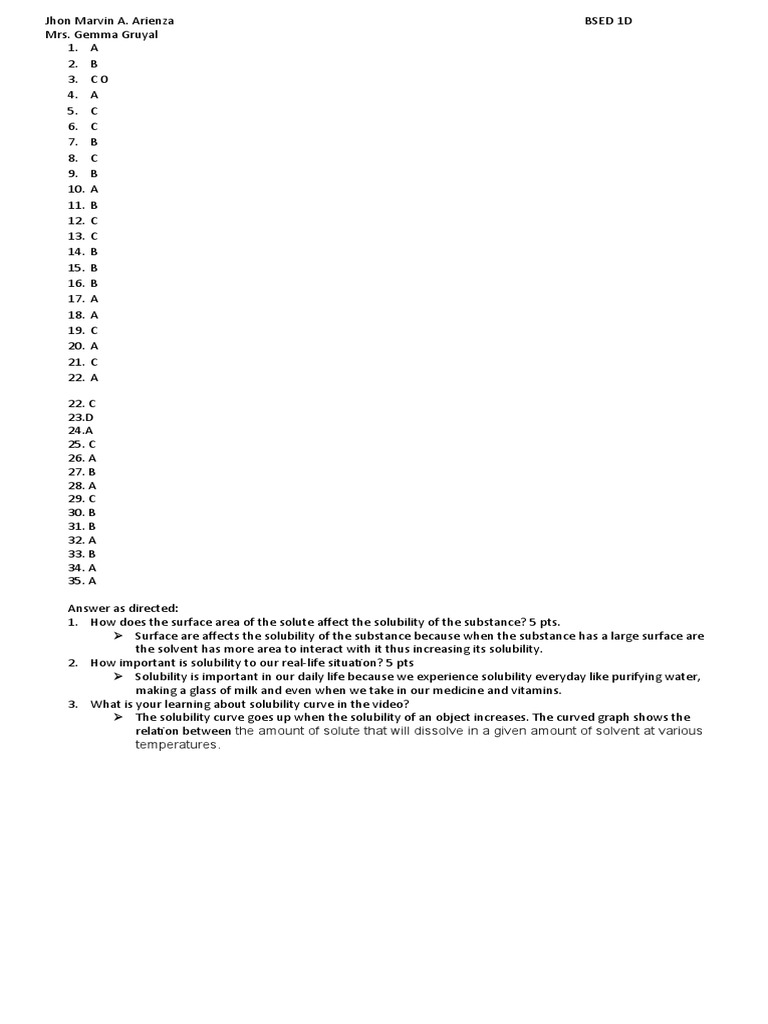 Chem Lab Midterm | PDF