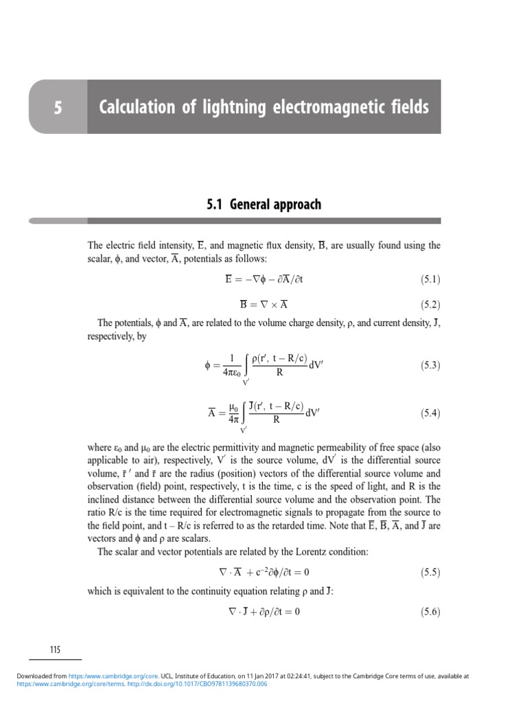 5 - Calculation-Of-Lightning-Electromagnetic-Fields | PDF | Electric ...