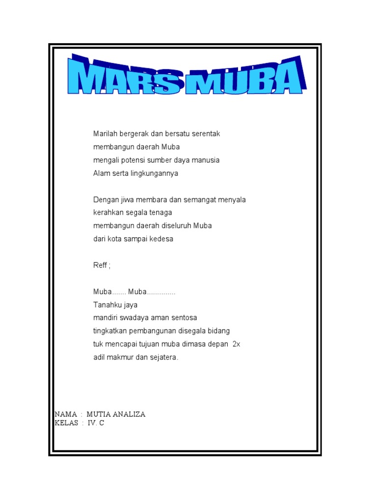 Semangat Membangun Muba Bersama | PDF