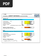 Minimum Safe Distance Calculator - Pressure Test | PDF