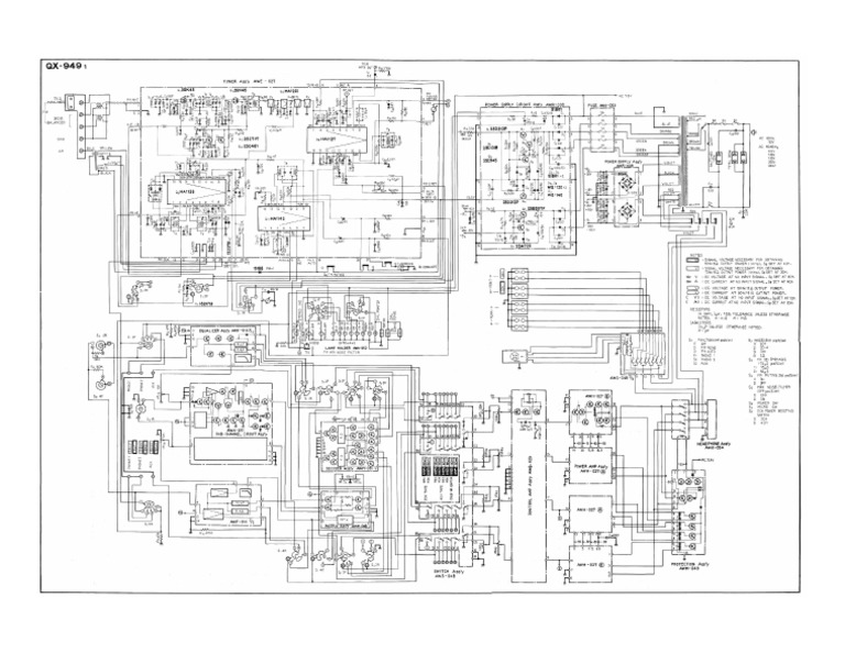 Pioneer QX-949 Schematic | PDF