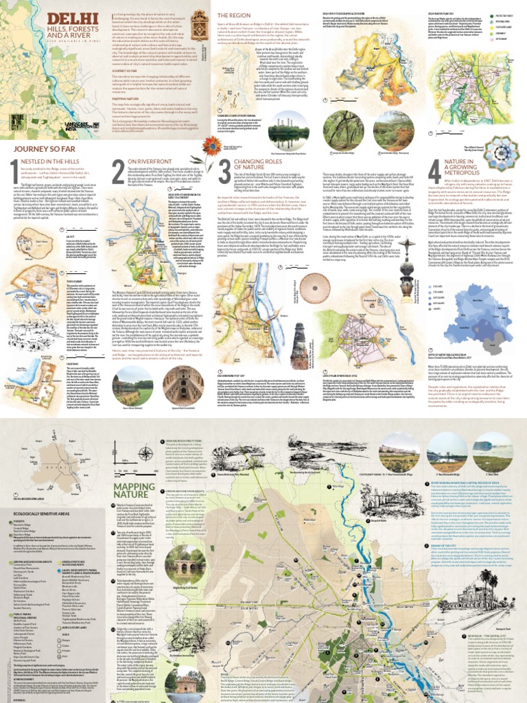 Delhi-Map English + Hindi | PDF | Delhi | River