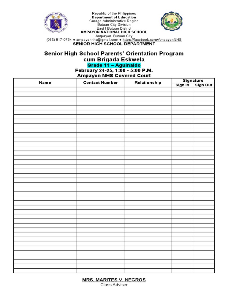 Attendance Parents Orientation | PDF | Schools | Social Institutions