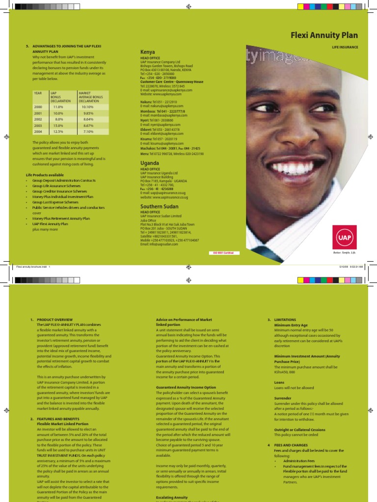 Flexi Annuity Brochure | PDF | Annuity (American) | Annuity (European)