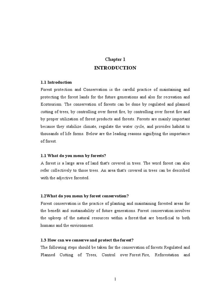 Checked-Forest Protection and Conservation | PDF | Deforestation | Forestry