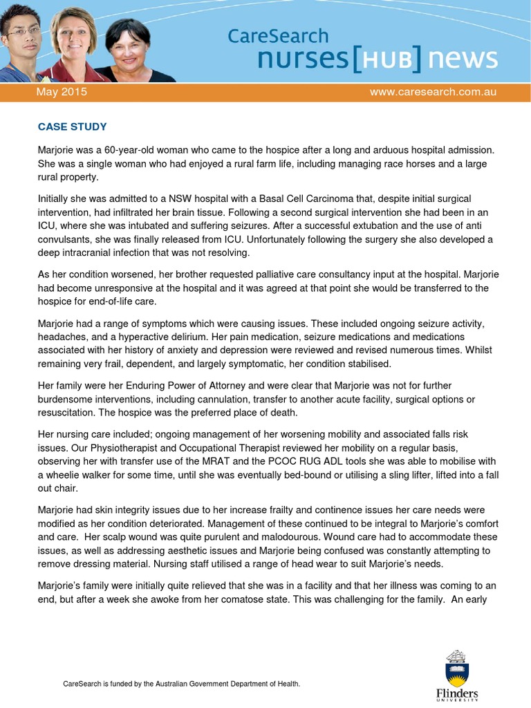 Professional Nursing Case Study Template | PDF