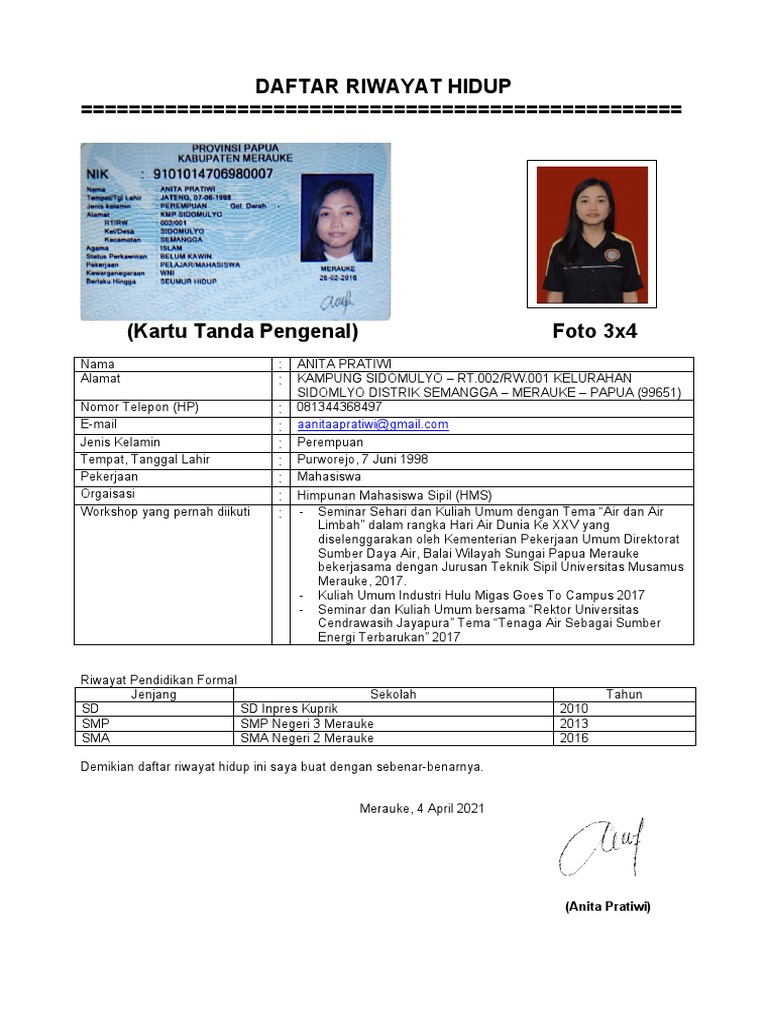 CV. Anita Pratiwi-Papua - PON 2021 | PDF