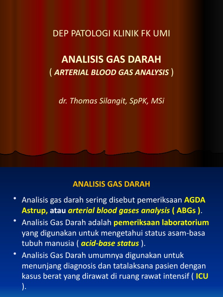 Analisis Gas Darah