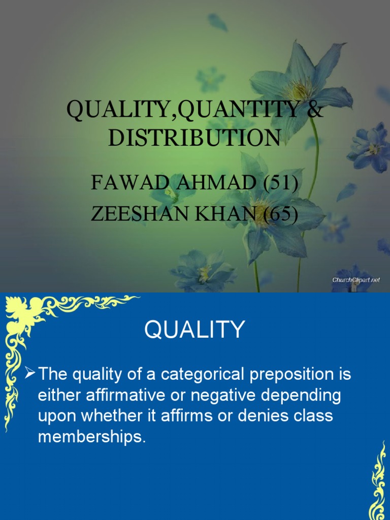 Quality and Quantity in Logic Explained | PDF | Cognition | Birds