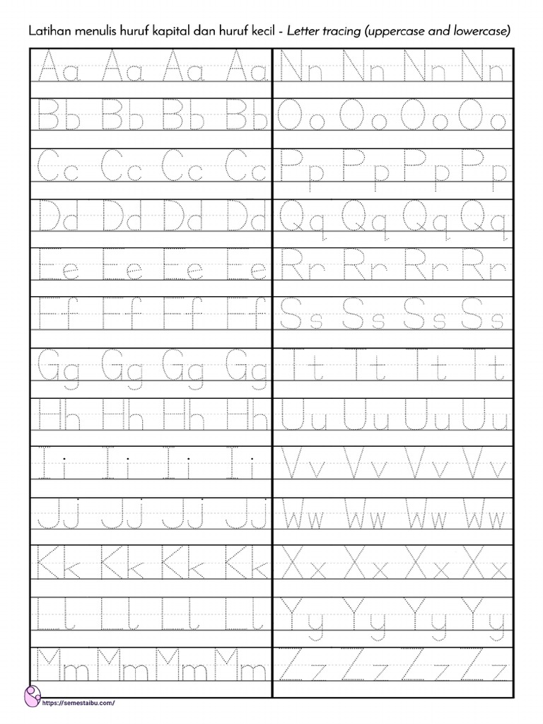 Lembar Kerja Anak TK Menulis 02 | PDF