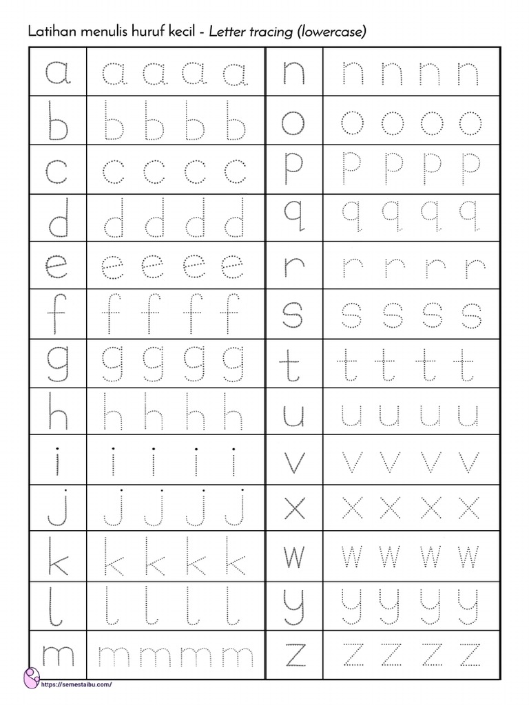 Lembar Kerja Anak TK Menulis 05 | PDF