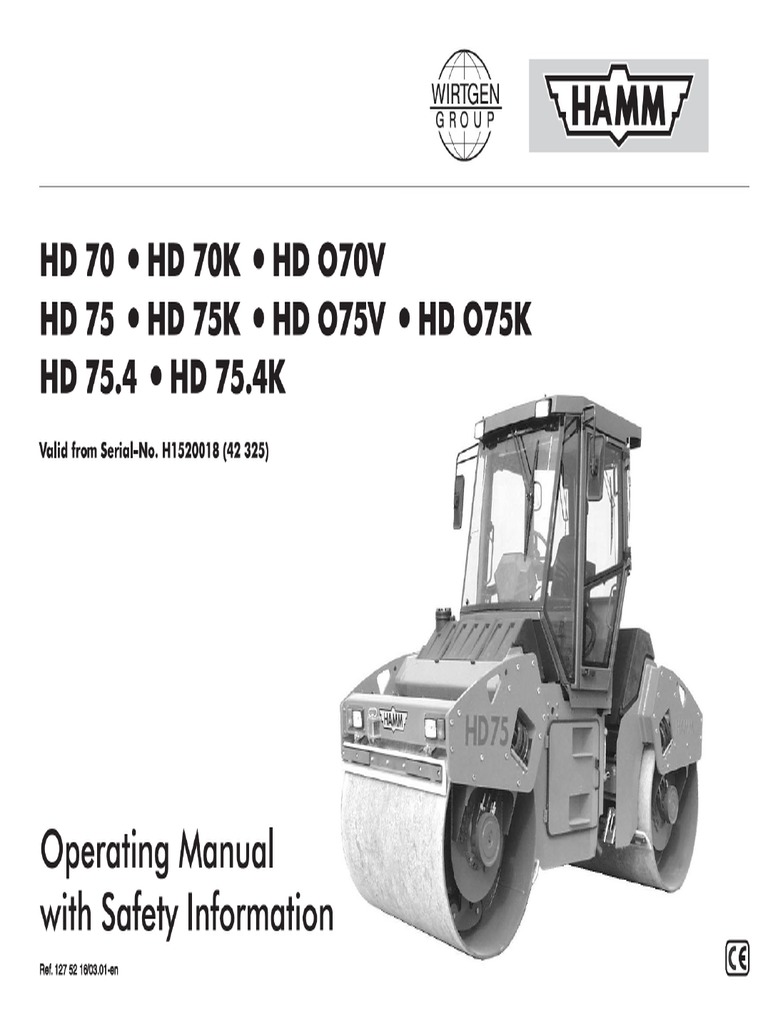 7.1 Ficha Tecnica Hamm HD75K | PDF