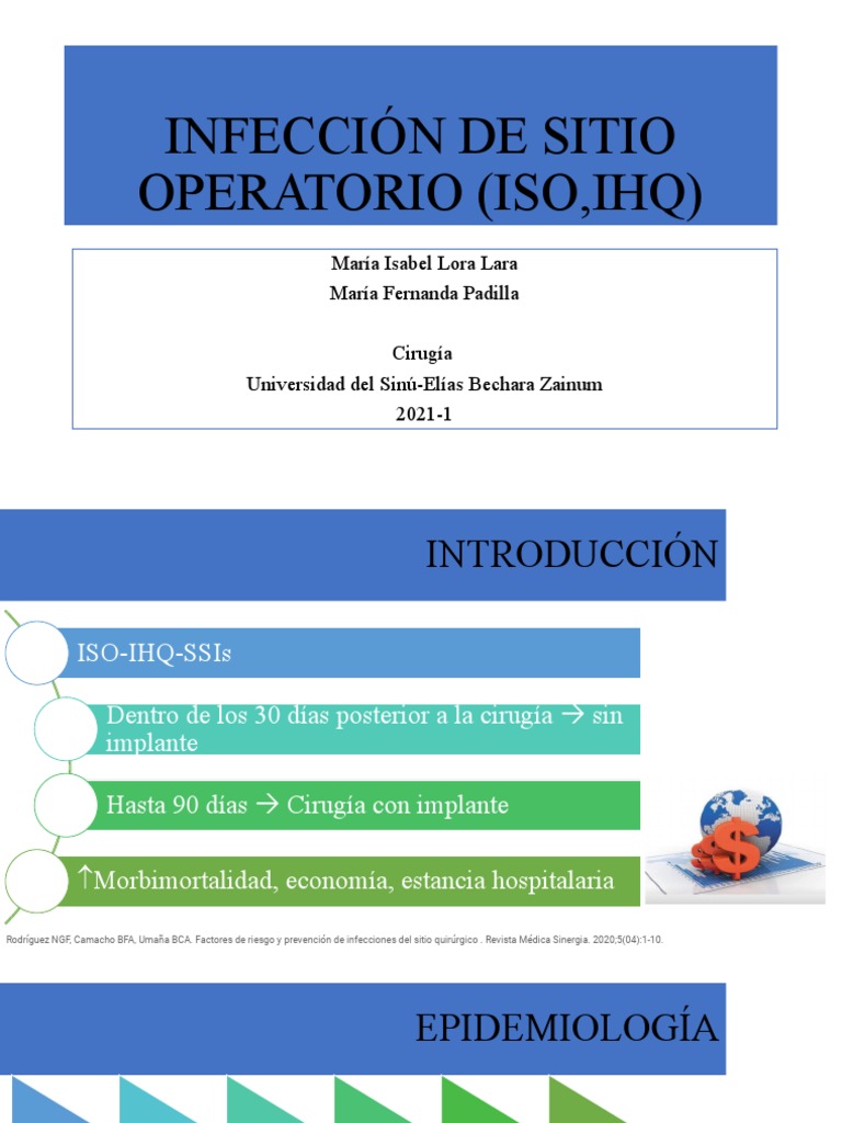 Infección de Sitio Operatorio (Iso, Ihq | PDF | Enfermedades y trastornos | Salud pública