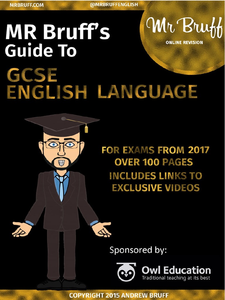 MR Bruff's Guide To English Language | PDF | Sentence (Linguistics ...